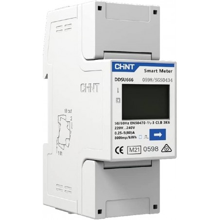CHINT DDSU666 80A SMART METER MONOFASICO